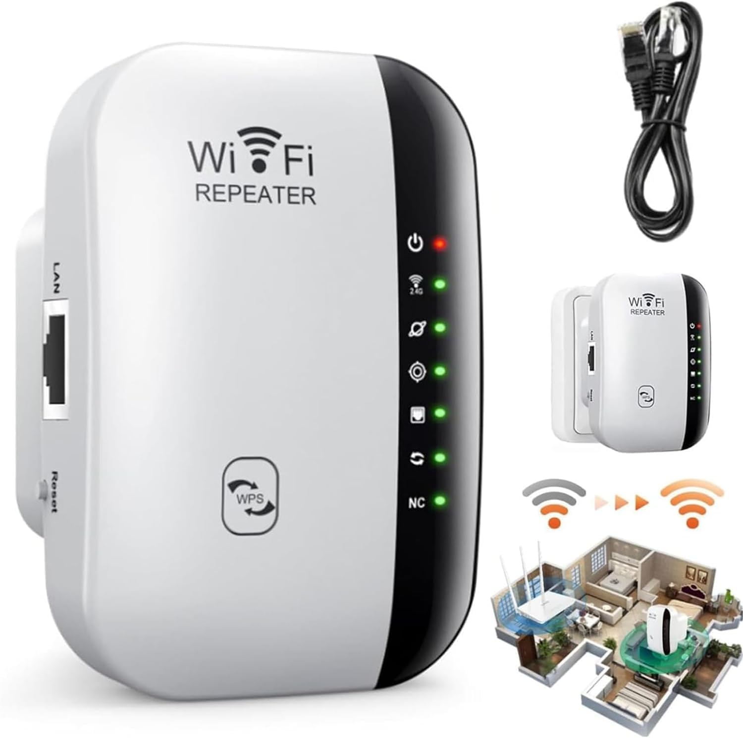 Netboost WiFi Extender,High Performance Gaming WiFi Signal Booster,WiFi ...