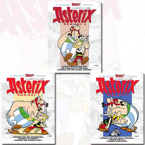 Asterix Omnibus Collection René Goscinny 3 Books Bundle (Omnibus 6 ...