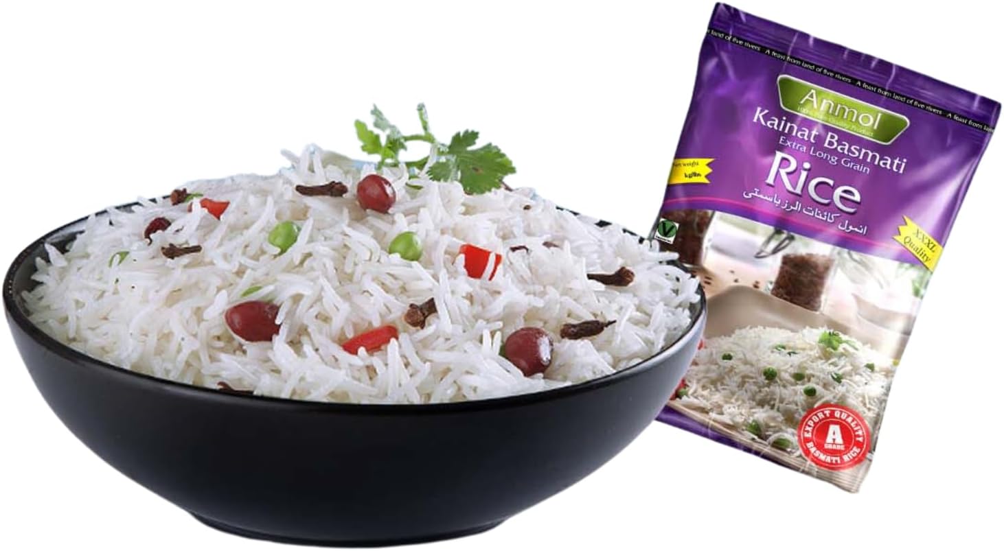 Amazon.com : Anmol Basmati Kainat Rice - 1121 Extra Long Premium ...