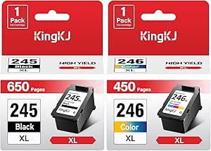 Amazon.com: 245XL 246XL Ink Cartridge Combo Pack Replacement for Canon PG-245XL CL-246XL 245 246 ...
