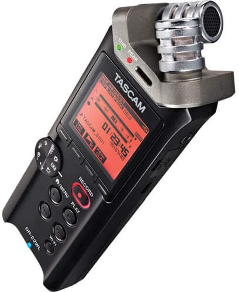 Amazon.com: Tascam DR-22WL Portable Handheld Audio Recorder with WiFi ...