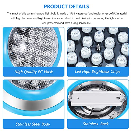 Snapklik.com : Spolehli LED Pool Light Bulb RGB Color Changing Swimming ...