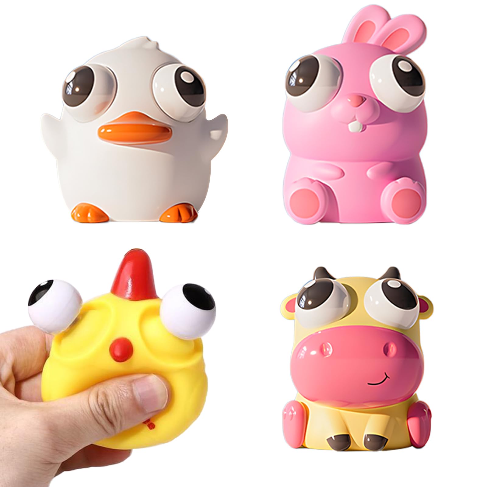 Silicone Stress Relief Fidget Eye Popping Squeeze Toy Eye Bouncing ...