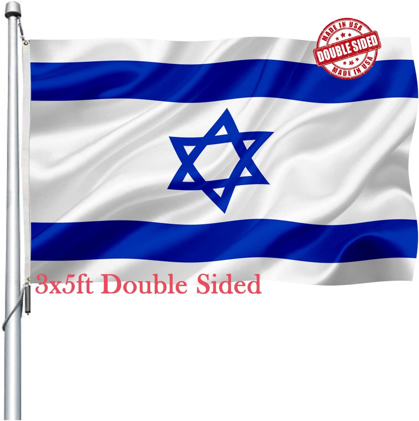 Amazon.com : 3' X 5' ISRAEL FLAG - ISRAEL : Patio, Lawn & Garden