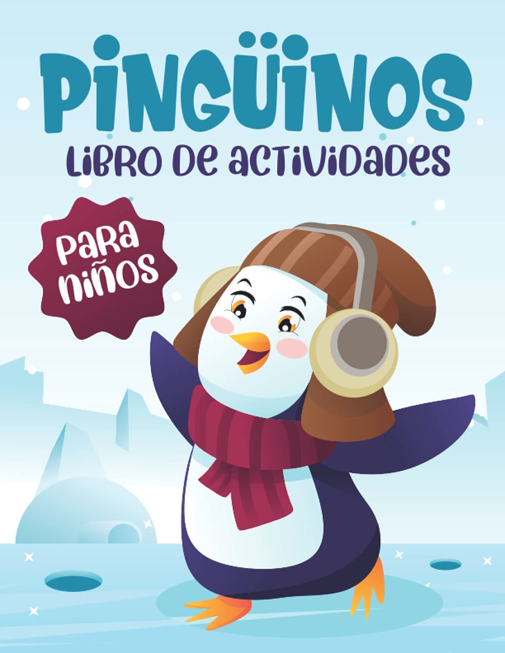 Pinguinos Libro De Actividades Para Ninos Divertido Libro De Ejercicios ...