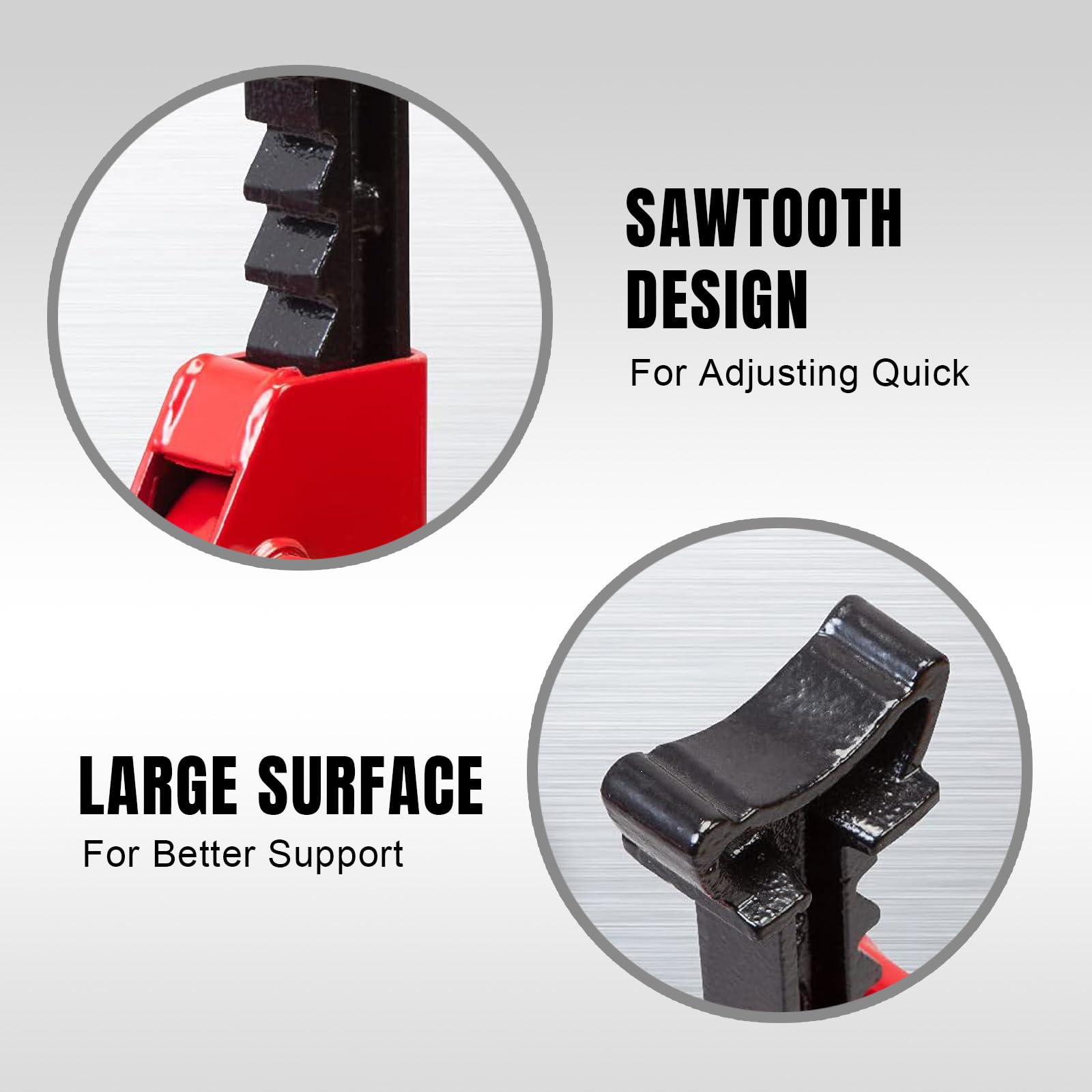 Snapklik.com : BIG RED 3 Ton (6,600 LBs) Jack Stands
