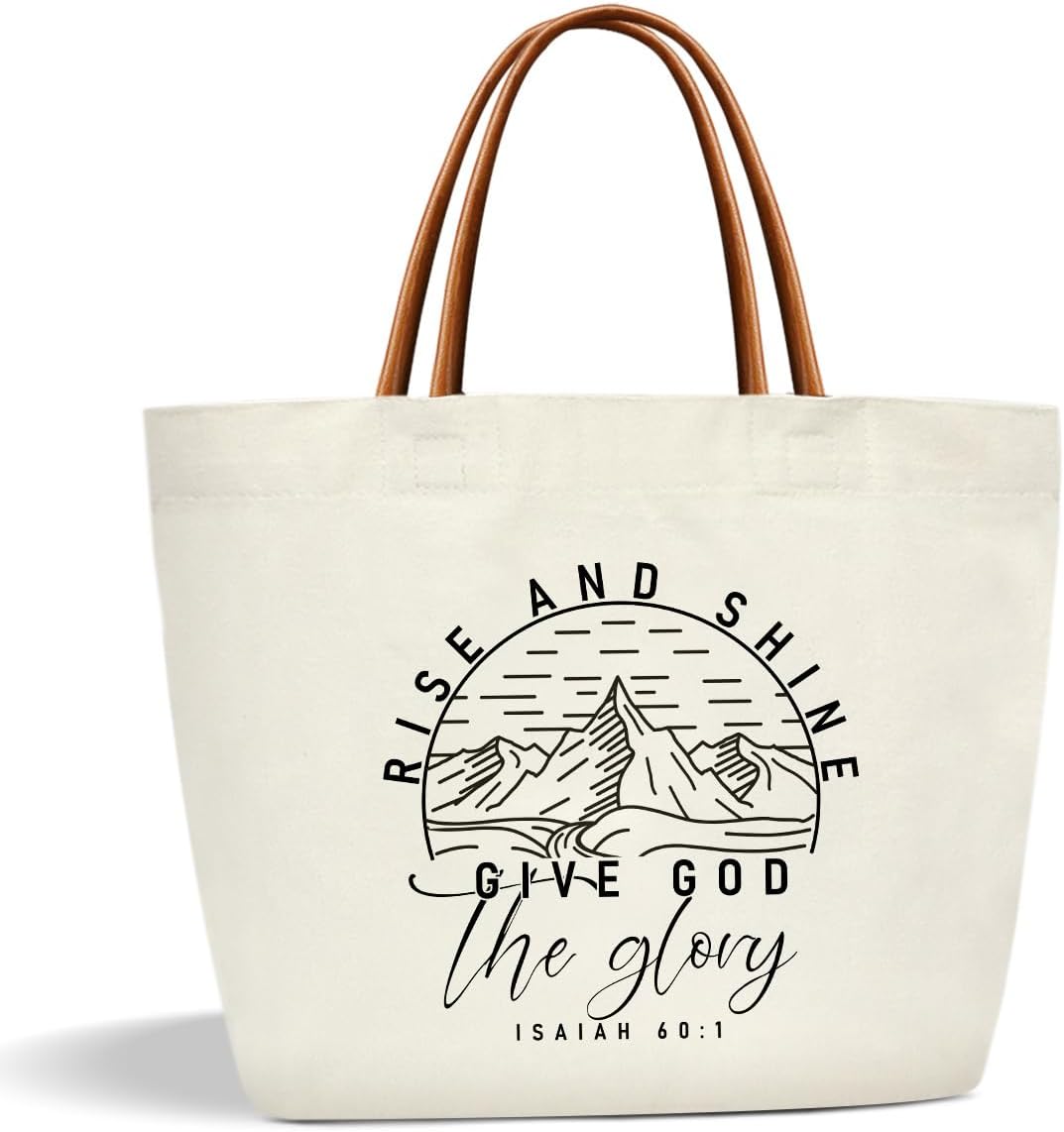 Amazon.com - Bible Verse Tote Bags for Women Religion Gifts for Women ...