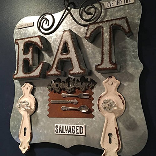 Amazon.com: Modern contemporary metal EAT sign. Kitchen Decor ...