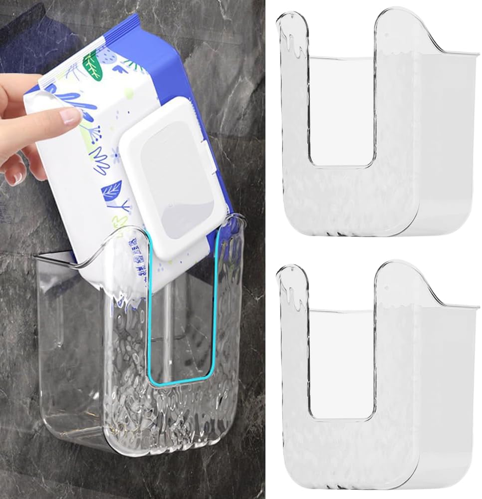 Amazon.com: 2pcs Kitchen Wipes Storage Box Dispenser,Acrylic Wall ...