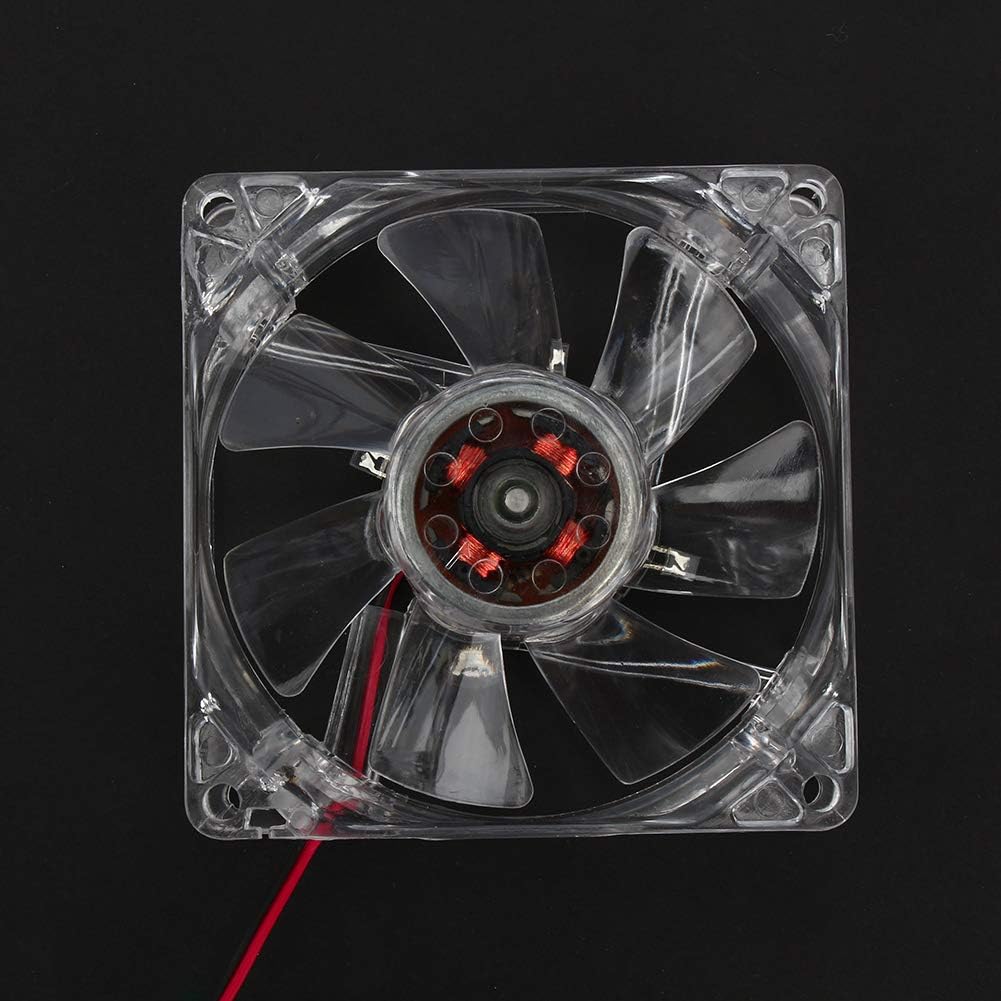 PC Case Fan,4 Pin DC12V 80 Mm Case Fan,Blue LED Light CPU PC Computer ...