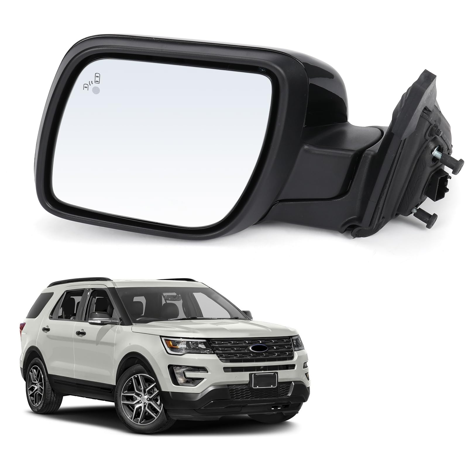 Amazon.com: Left Driver Side Door Mirror Assembly Replace for 2011-2019 ...