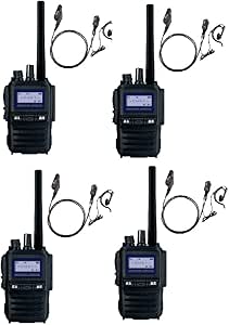 Amazon | （新規格増波モデル）八重洲無線 デジタル簡易無線(登録局)5Wタイプ SR730 耳掛けイヤホンマイク4台セット | ノーブランド品 | ヘッドセット・イヤホンマイク