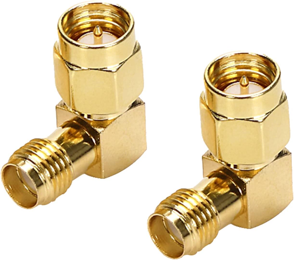 Amazon.com: TLS.eagle SMA Right Angle 90 Degree Male to Female Cable Connector Coax Adapter Pack ...