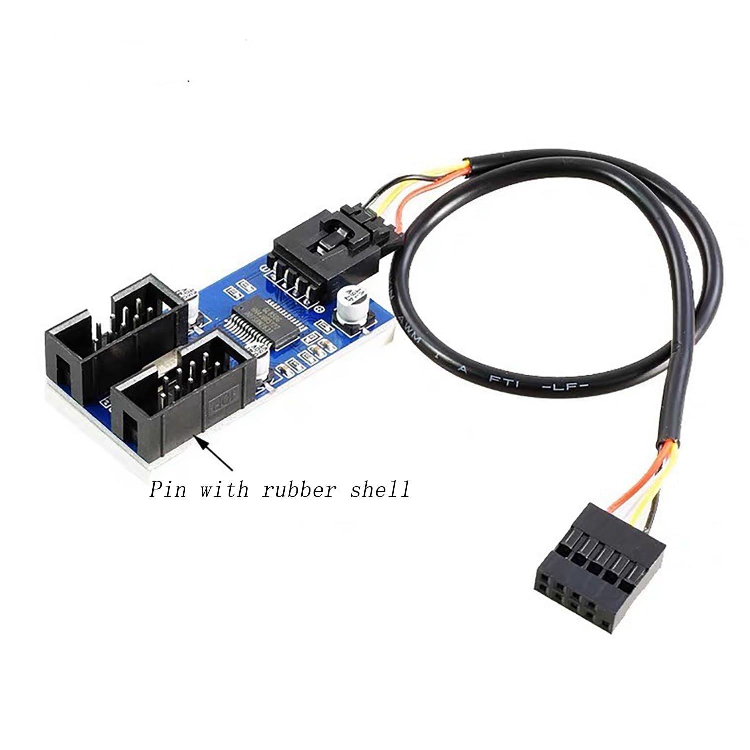 Snapklik.com : Computer Motherboard Expansion Board USB 2.0 9 Pin ...