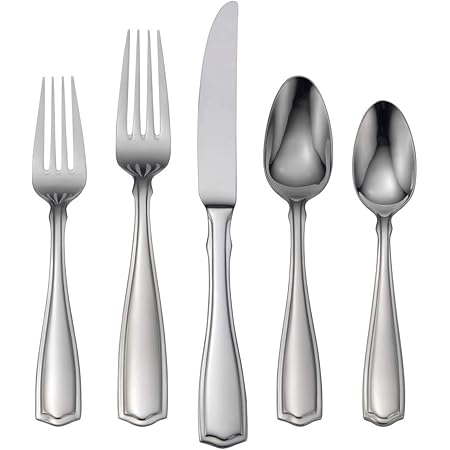 Amazon.com | Oneida Satin Garnet Flatware, 65 Piece, Multi: Silverware ...
