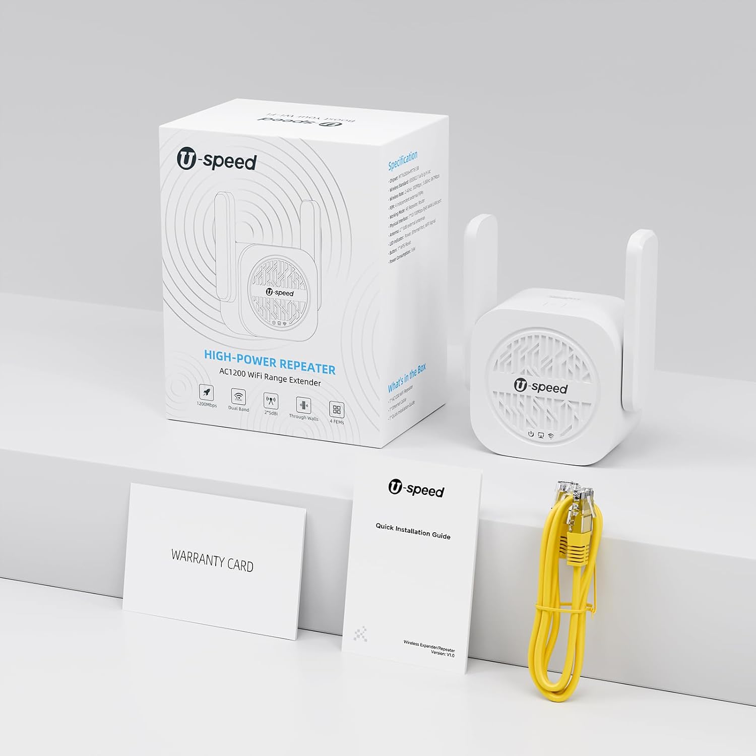 U-SPEED AC1200 WiFi Extender Booster Signal Repeater Instruction Manual