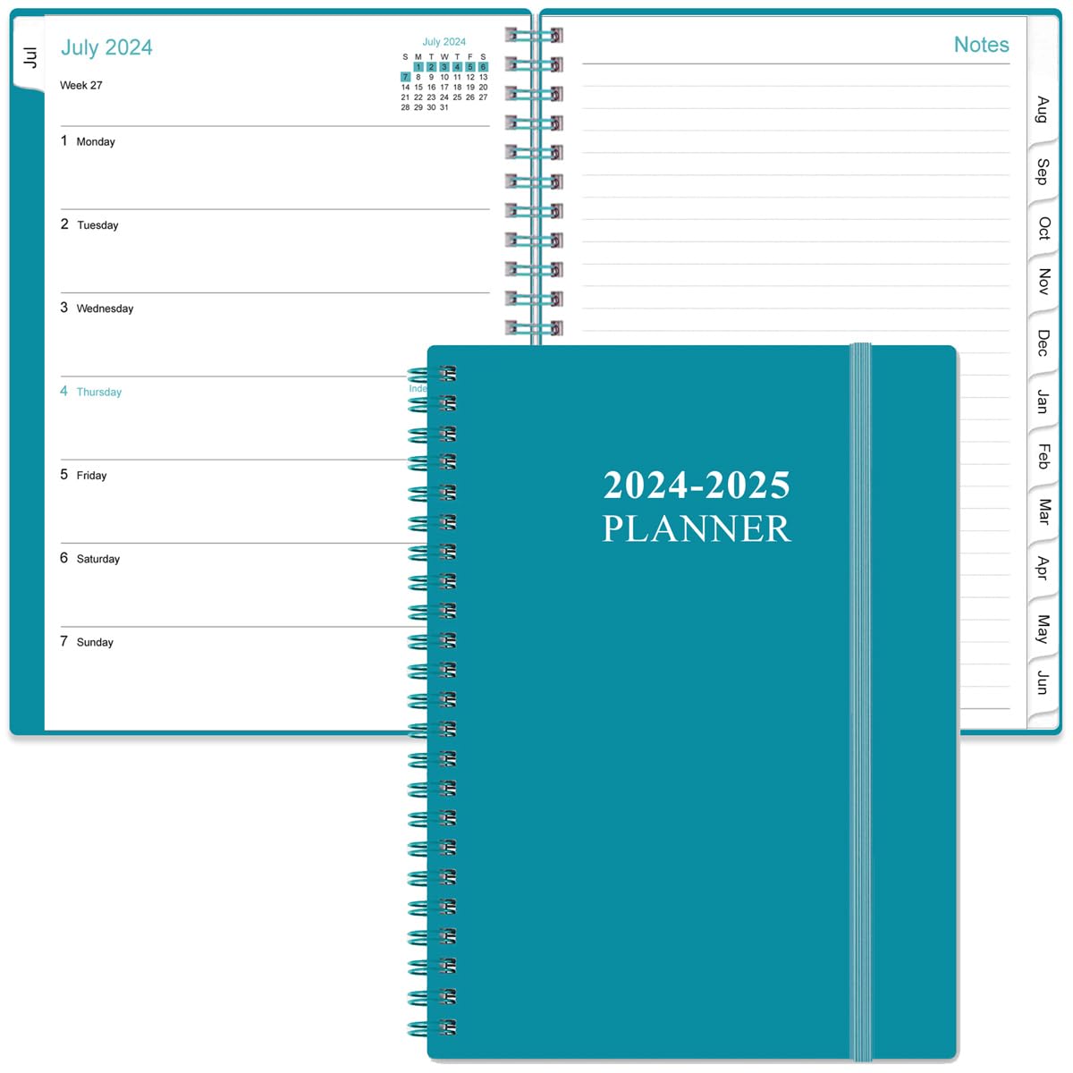 Snapklik.com : 2024-2025 Planner - Weekly & Monthly Planner From July ...