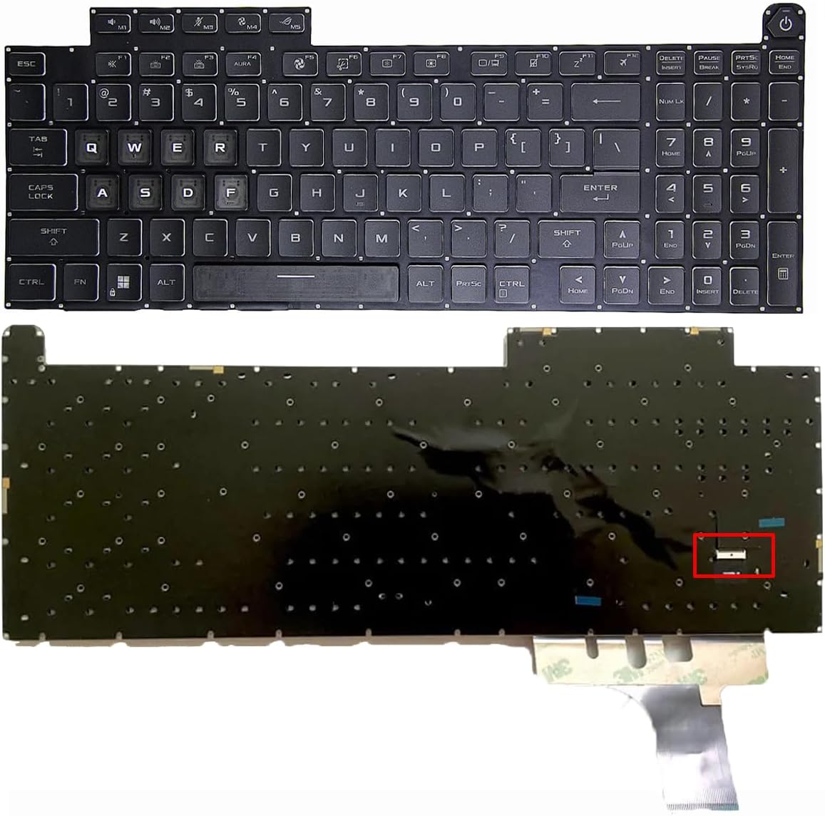 US RGB Backlit Laptop Replacement Keyboard for ASUS ROG Stirx G814 ...