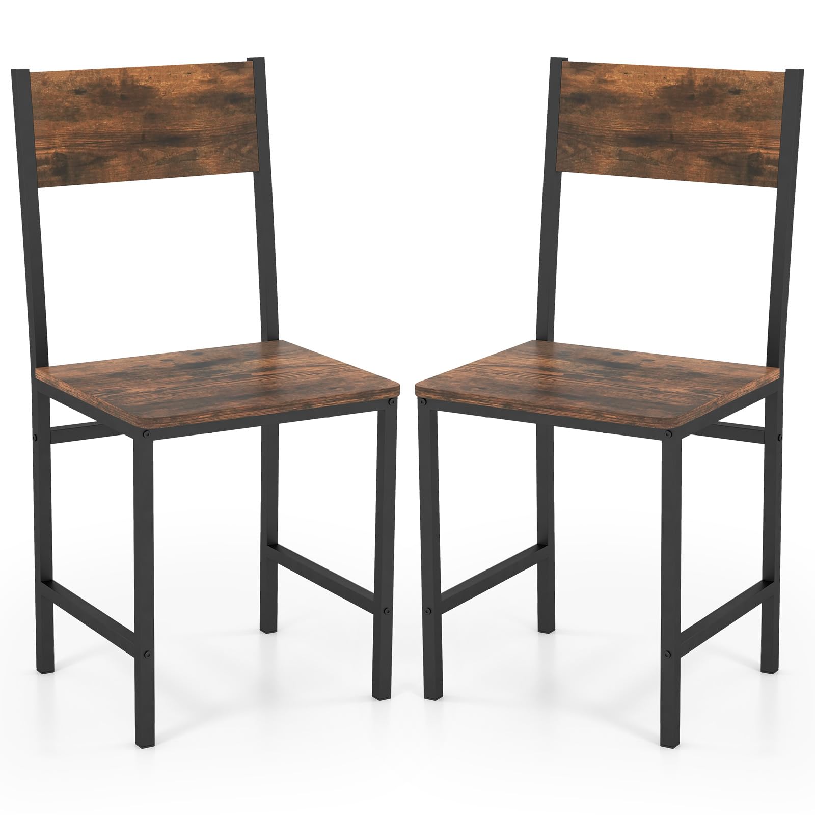 Amazon.com - GOFLAME Dining Chairs Set of 2, Armless Kitchen Side ...