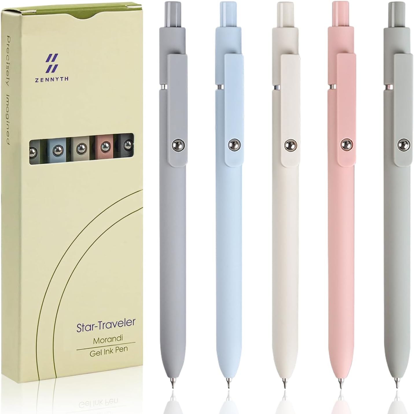 Amazon.com: Lucarni 6pcs Gel Pens,0.5mm Fine Point Black Ink Pens With ...