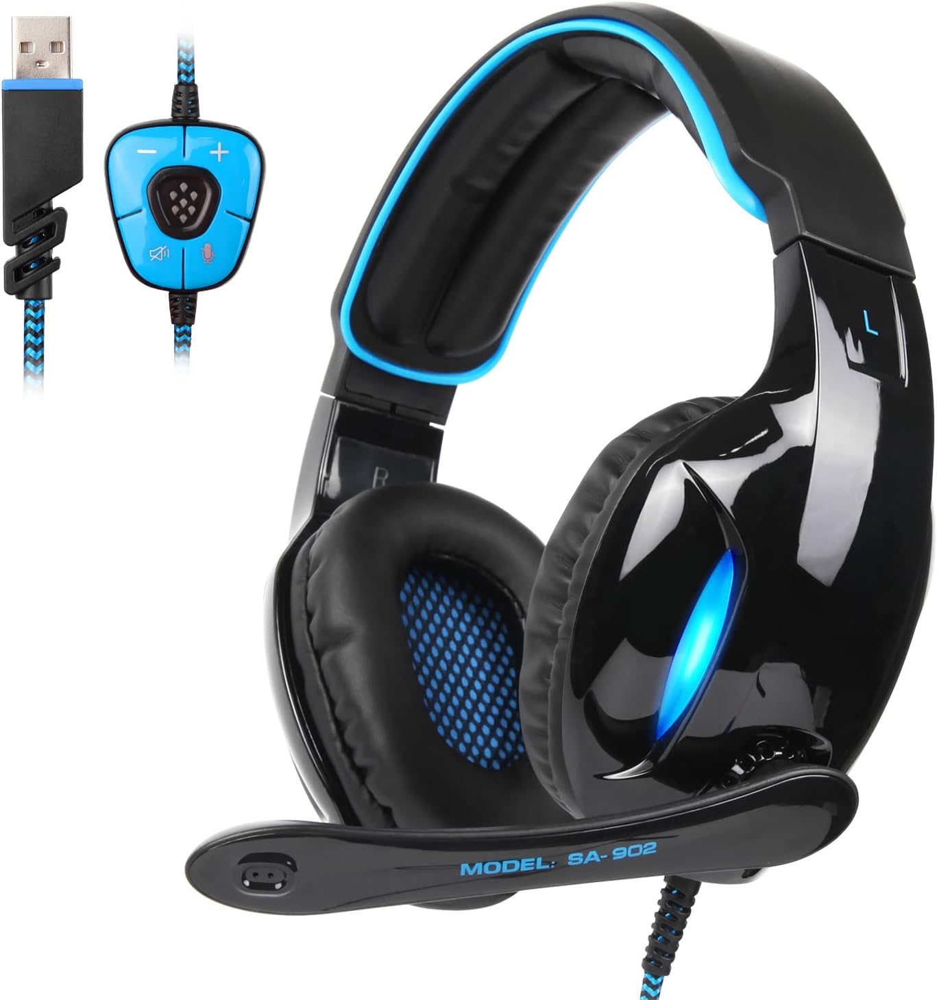 Amazon.com: KOTION EACH Gaming Headset, G2000 Surround Stereo Sound ...