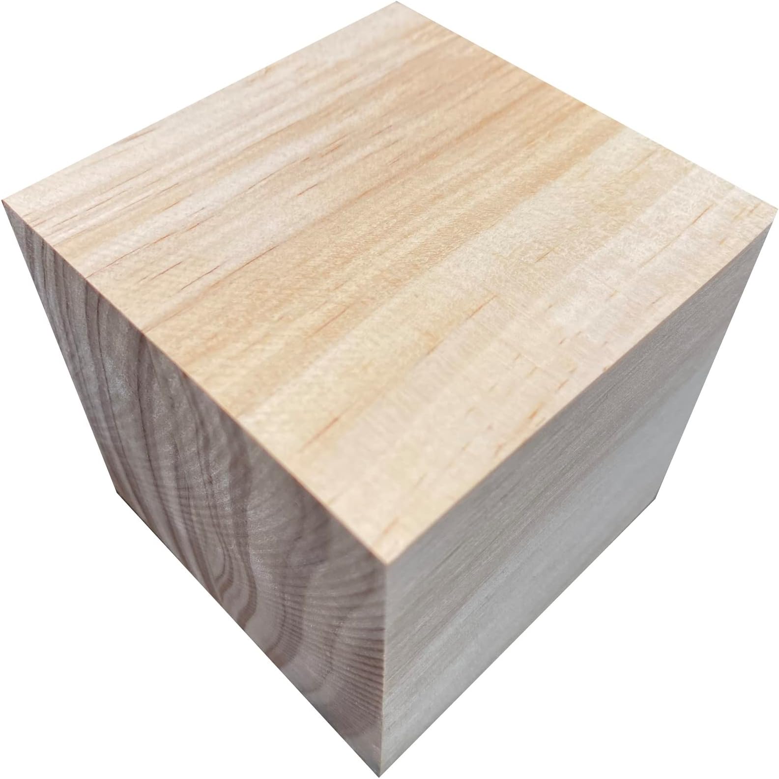 Amazon.com: 3.15 Inch Solid Wood Blocks, 4 PCS Unfinished Wood Cubes ...