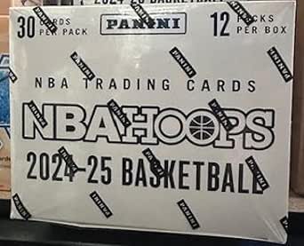 2024-25 Panini Hoops NBA Basketball Cello Box FACTORY SEALED 12 packs; 30 cards per pack. Look ...