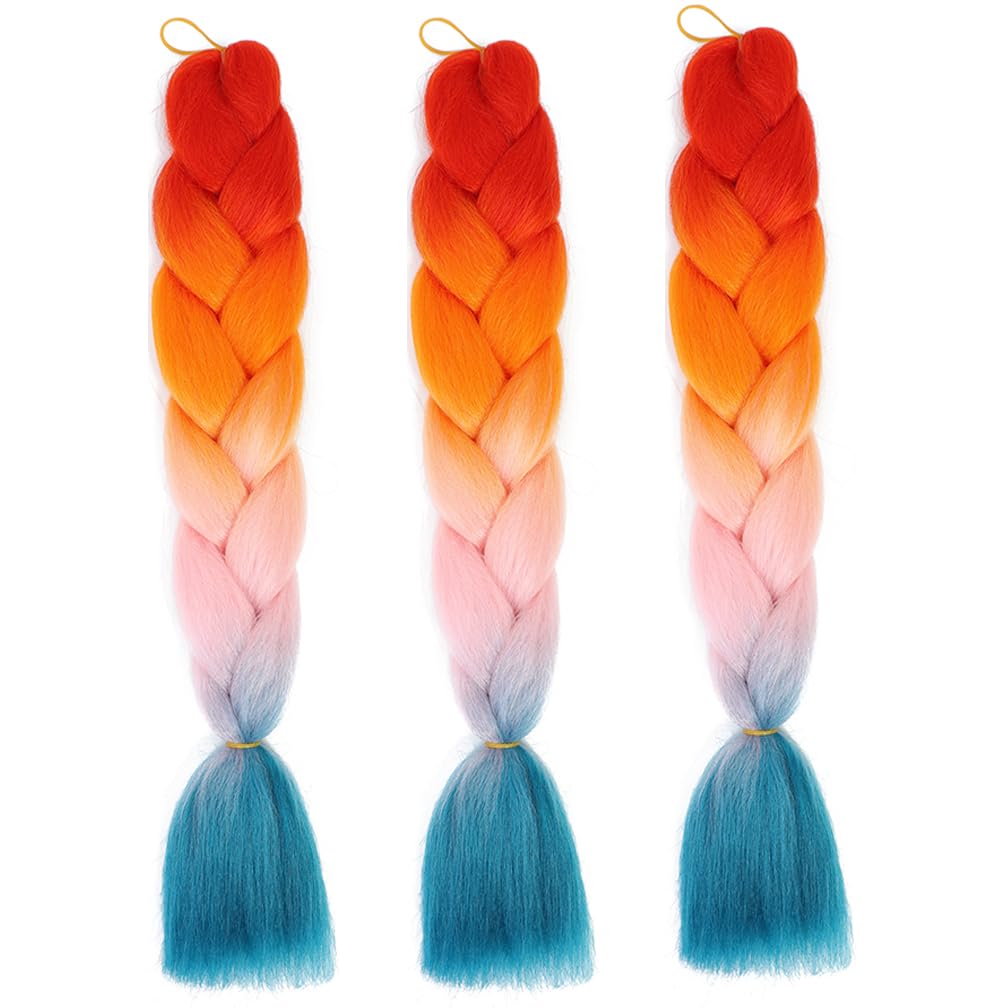 Amazon.com : Braiding Hair 24 Inch Braid Hair Extensions Hot Water ...