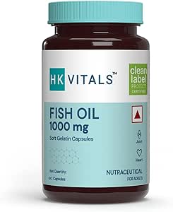Amazon.com: Heal'-thKart HK Vitals Fish Oil Capsule for Men and Women ...