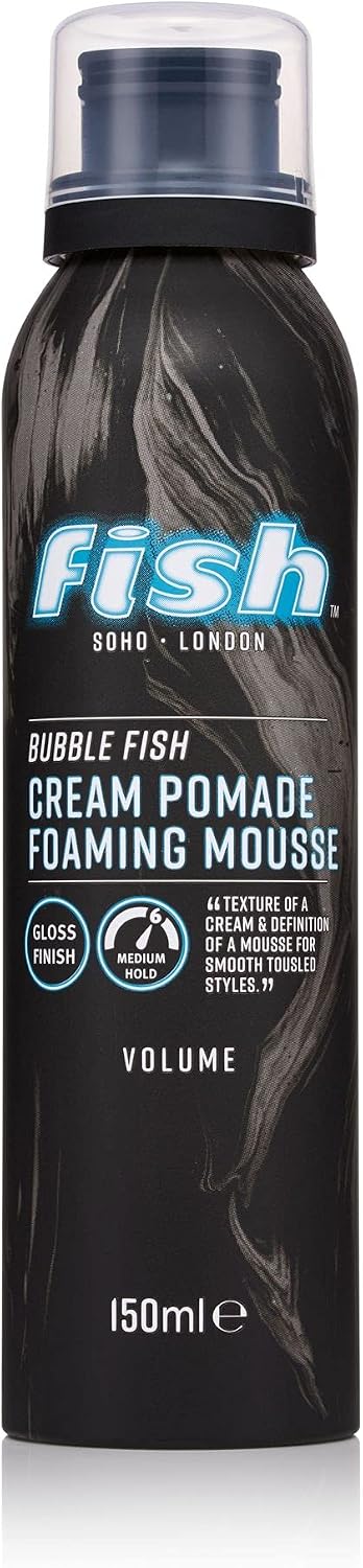 FISH Volume Bubble Fish Cream Pomade Foaming Hair Mousse : Amazon.co.uk ...
