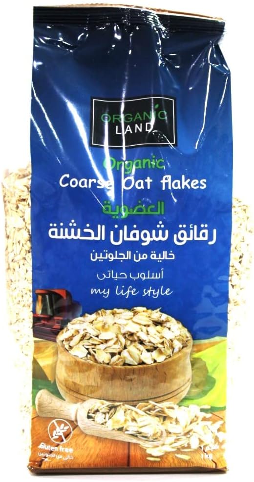 Organic Land Coarse Gluten Free Oat Flakes, 1 kg : Buy Online at Best ...