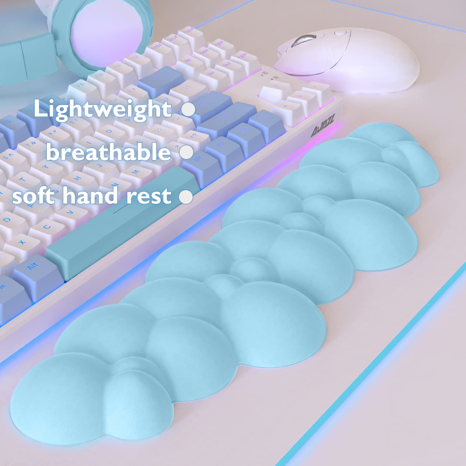 Snapklik.com : Gaming Keyboard Wrist Rest Pad,Memory Foam Keyboard Palm ...