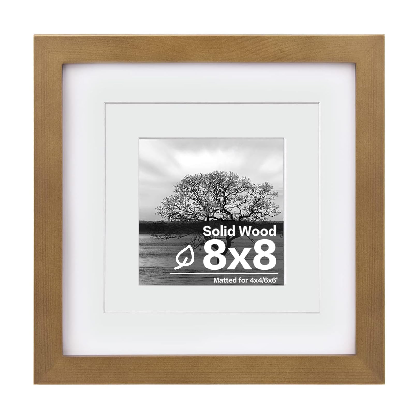 Snapklik.com : Egofine 8x8 Picture Frame Made Of Solid Wood