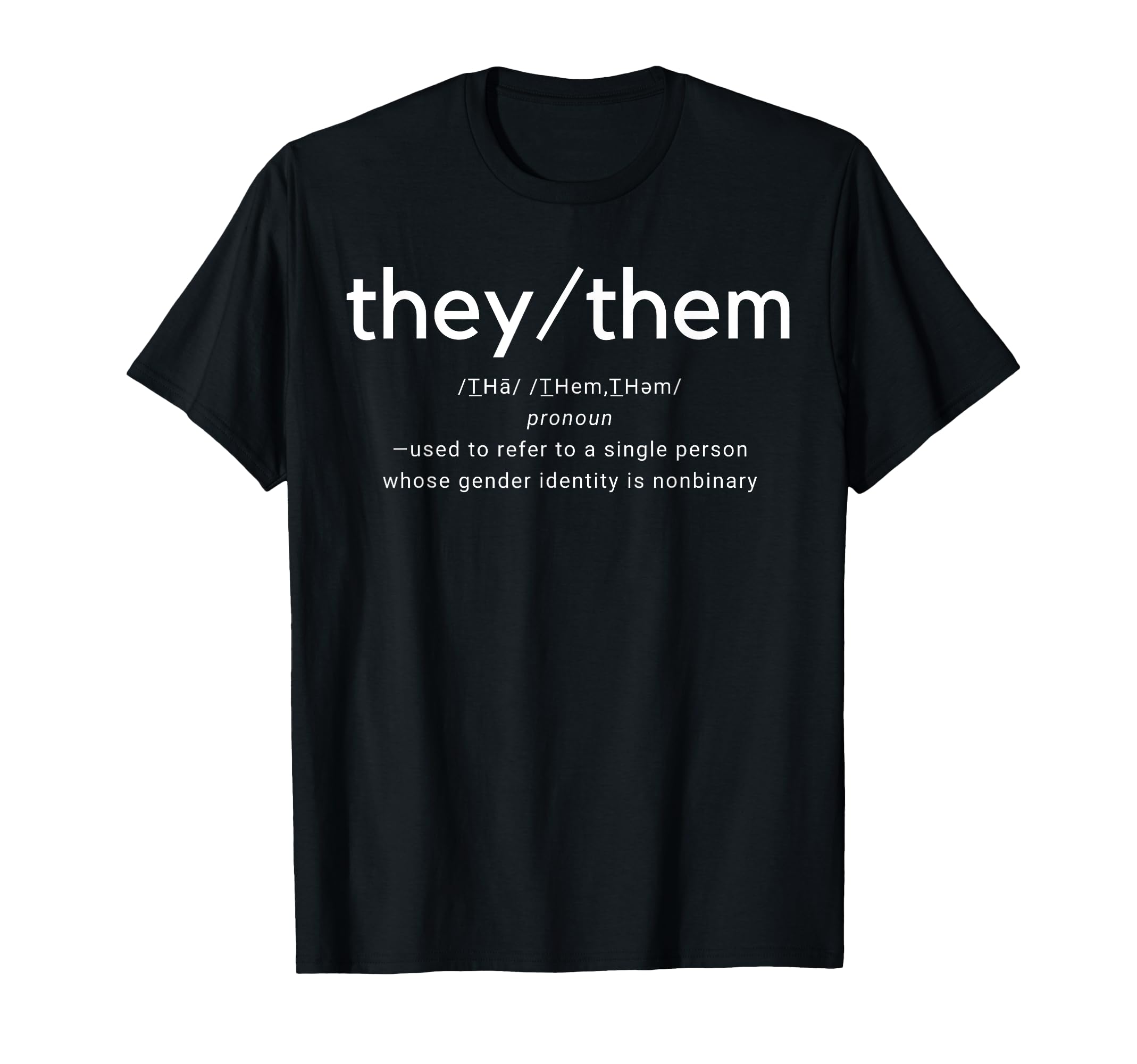 Amazon.com: They/Them Definition LGBTQ2S+ They Them Nonbinary Pronouns ...