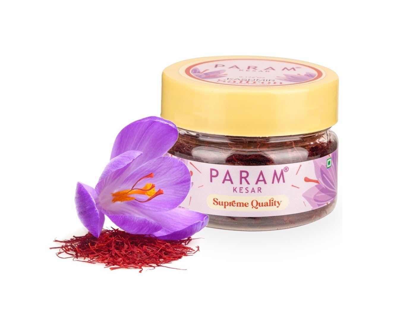 Amazon.com : Param Kesar™ Supreme Saffron, 100% Organic, Pure Kashmiri ...