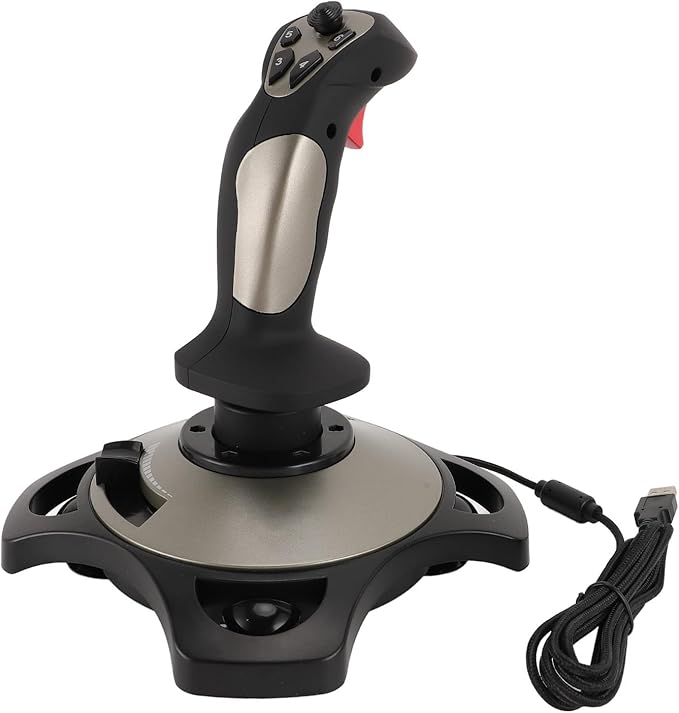 PC Flight Joystick, Wired Flight Stick Flight Simulator Control ...