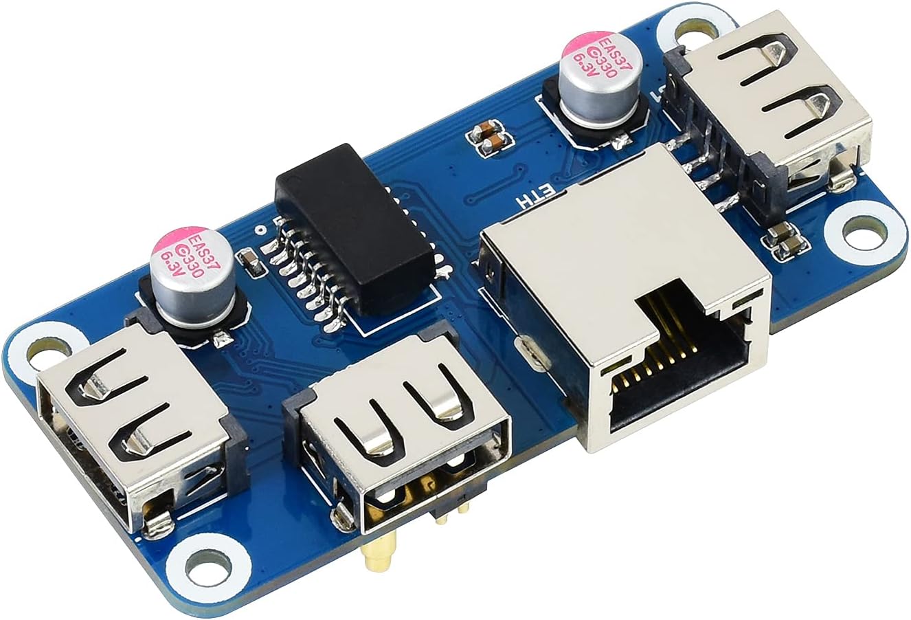 Amazon.com: waveshare Ethernet/USB HUB HAT B Expansion Board for ...