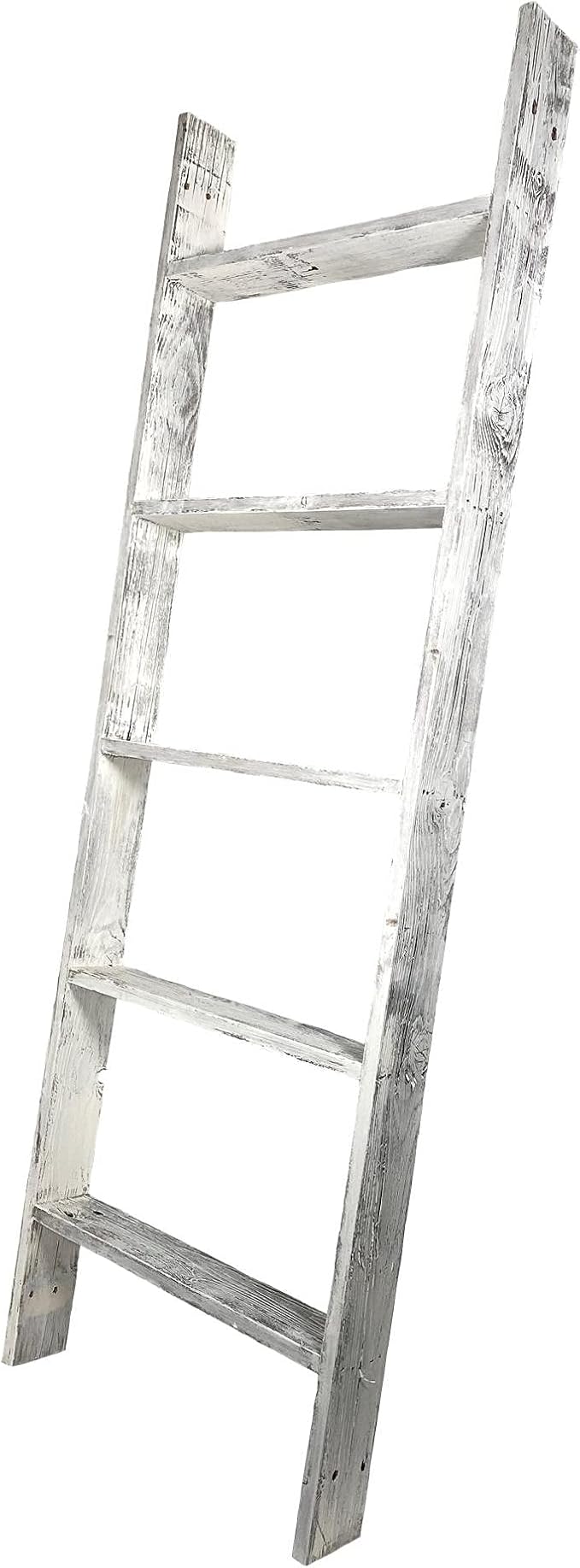 Amazon.com: BarnwoodUSA Rustic Farmhouse Decorative Ladder - Our 5ft ...