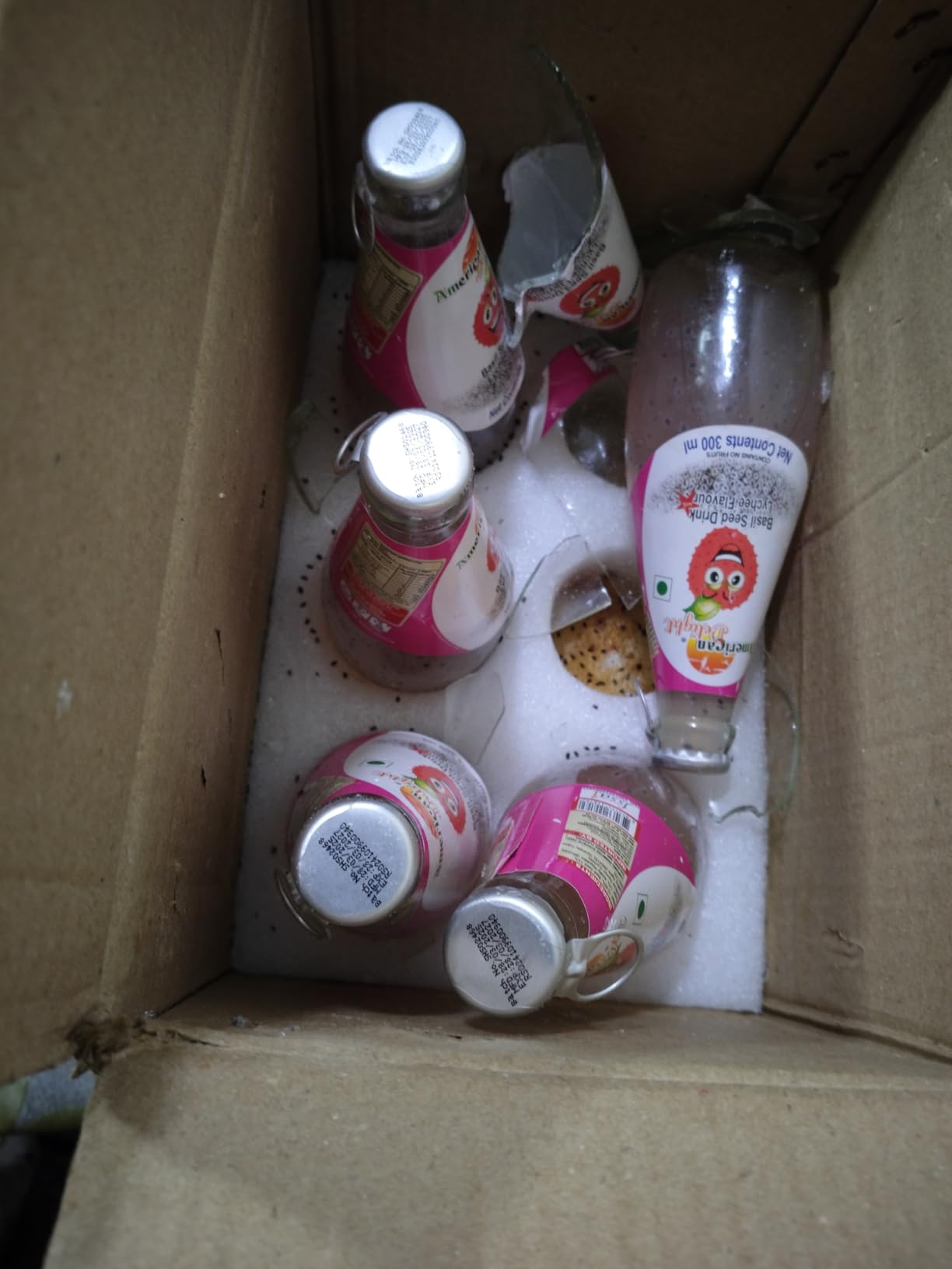 American Delight Flavored Drink with Basil Seed |Lychee Flavored Fruit ...