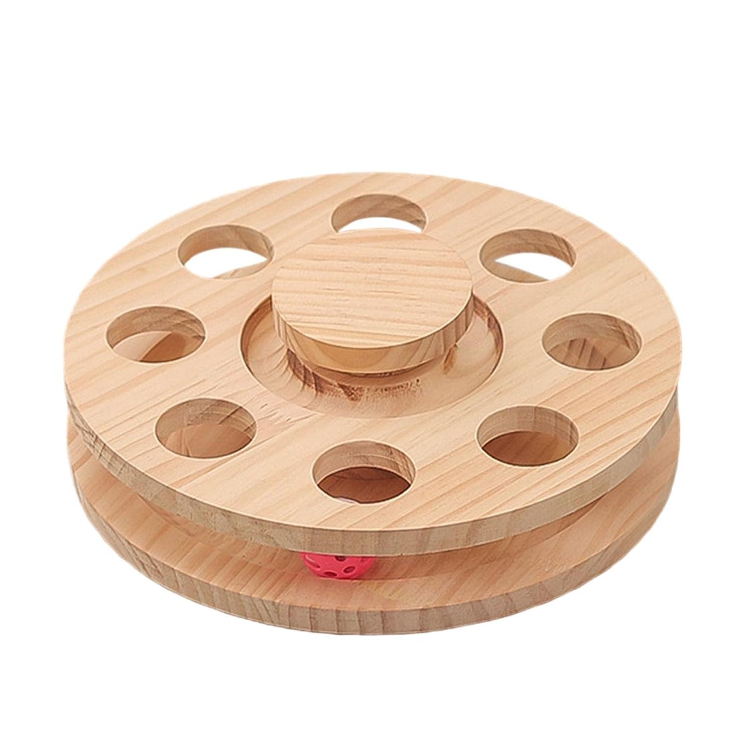 Buy SheOak Wood Interactive Cats Turntables Balls Toy for Home S ...