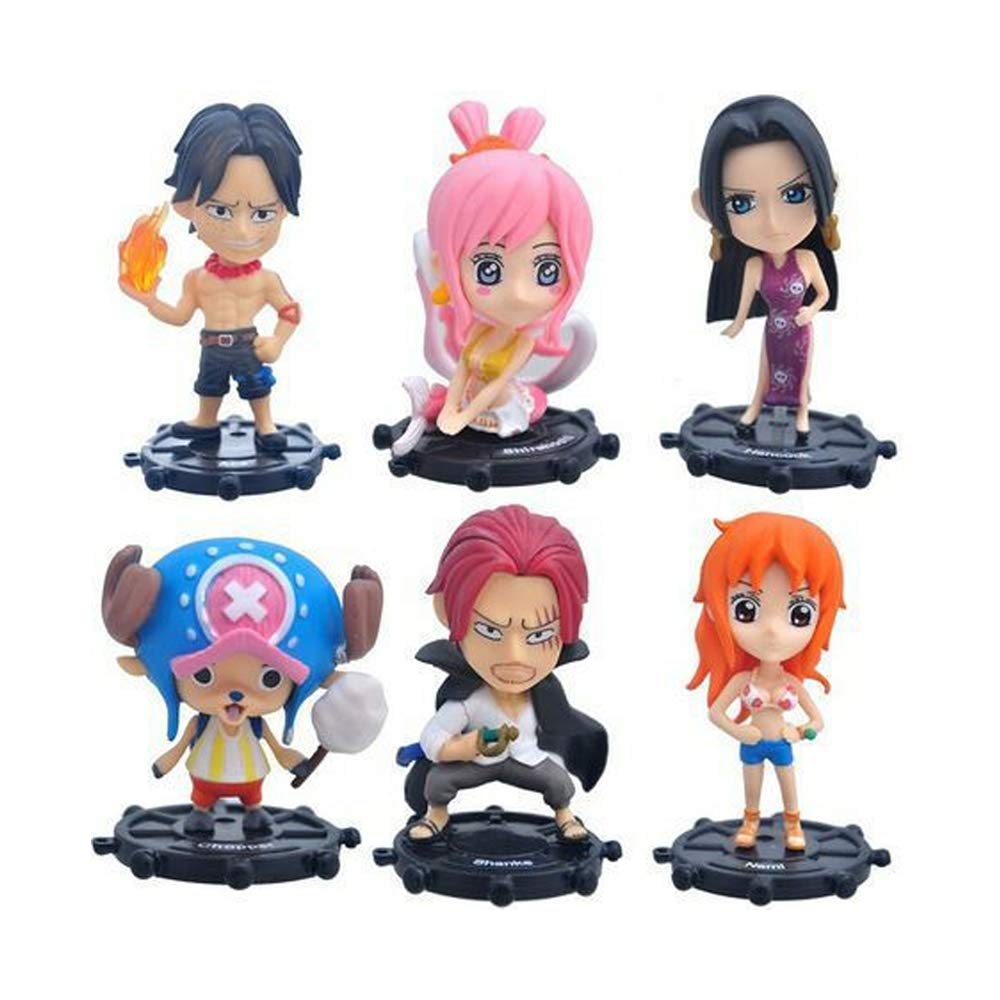 Buy One Piece Anime Figure - Q Version Luffy Law Sanji Ace Mini PVC ...