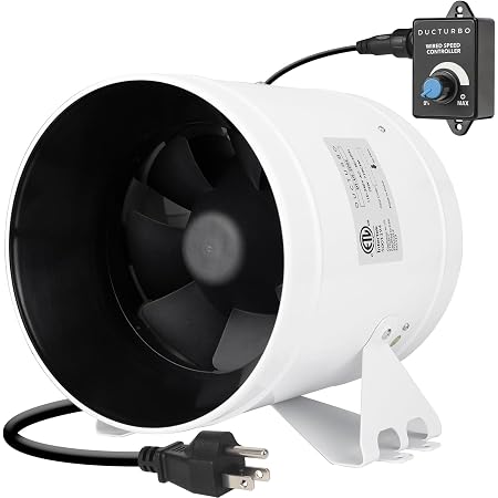 Amazon.com: DUCTURBO 8 Inch Inline Duct Fans, 710 CFM Ventilation ...