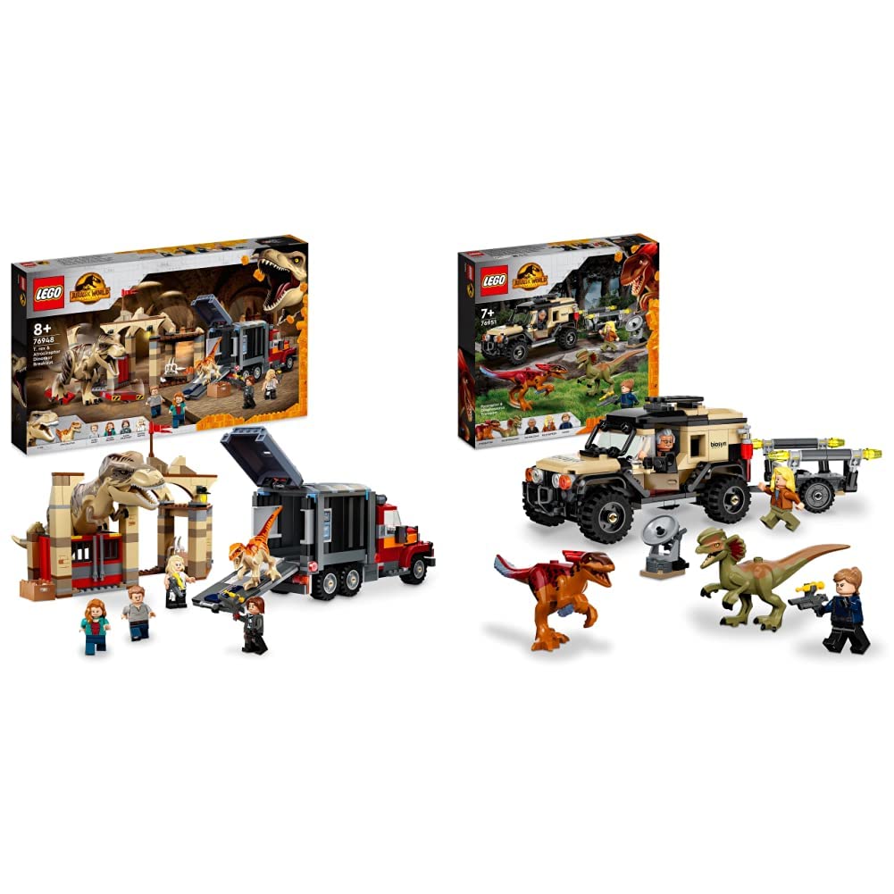 Lego 76948 Jurassic World T Rex And Atrociraptor Dinosaur Breakout ...
