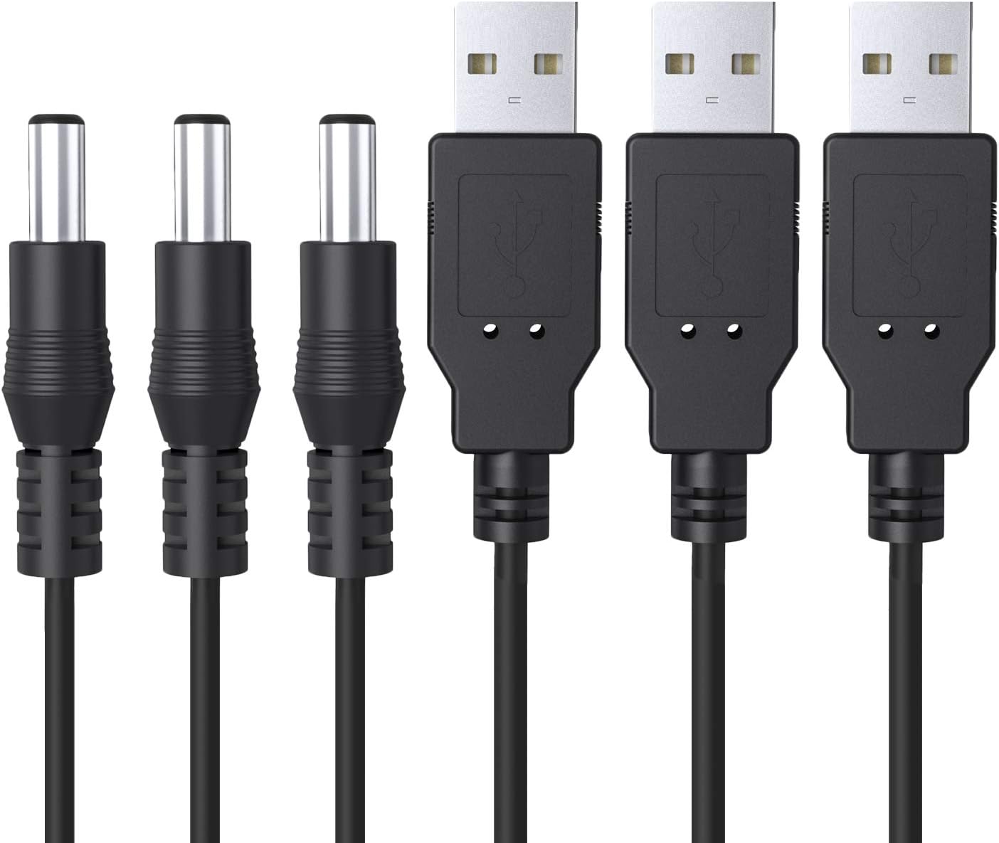 USB auf DC Stecker Kabel, LANMU 8 in 1 USB A auf Hohlstecker Ladekabel ...