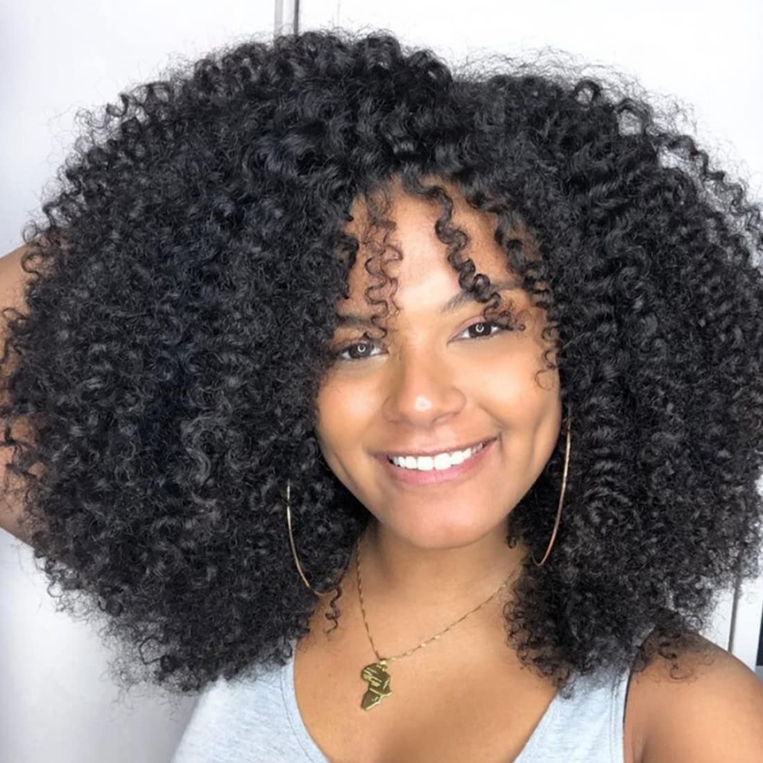 Beauty Forever Girls Glow Afro Kinky Curly Human Hair Wig Afro Curly ...