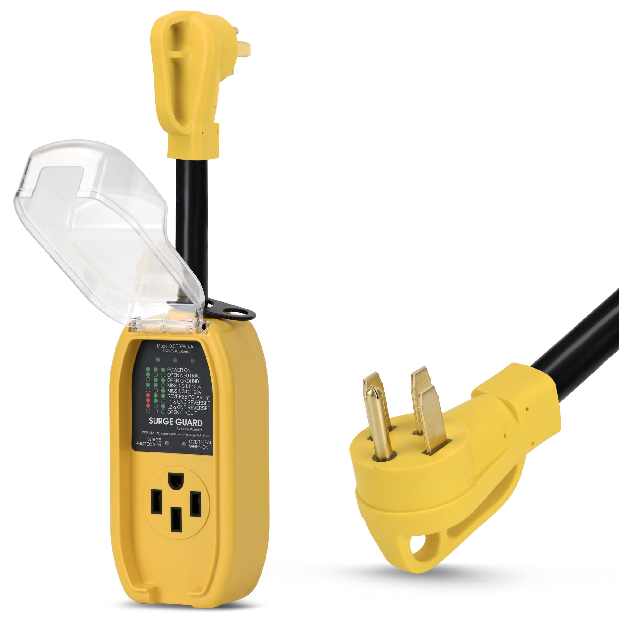 Amazon.com: S7 50 Amp RV Surge Protector,12000J Upgraded RV Power Surge ...