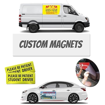 Amazon.com: Customized Magnets | Custom Car Bumper Magnets and Decals ...