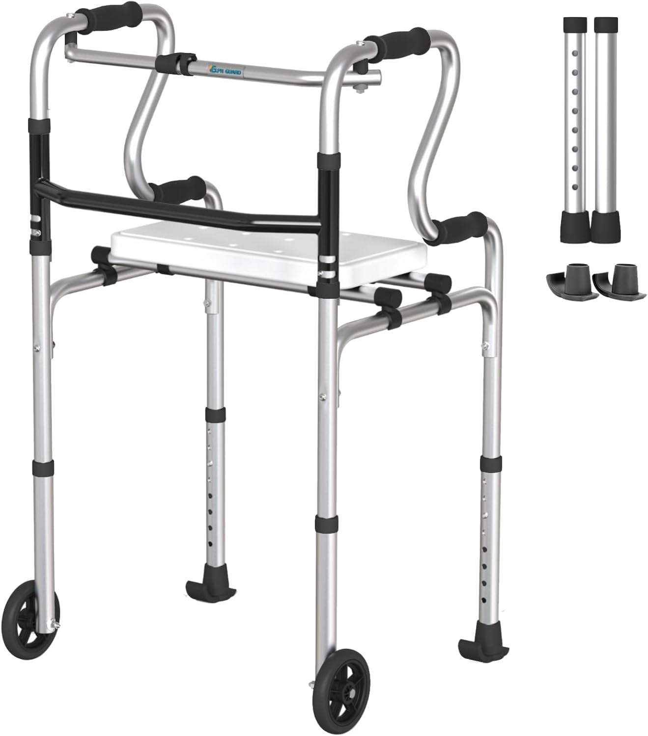 Amazon.com: 4in1 Walkers for Seniors, Front Wheeled Walker, 2 Wheel ...