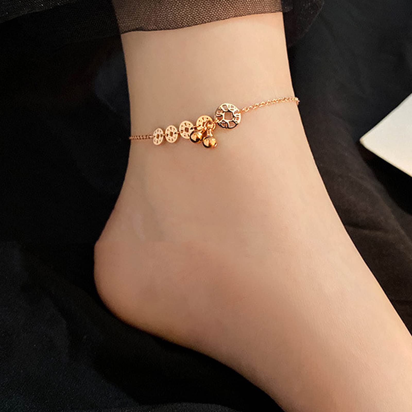 Foot Jewelry Women Stainless Steel Gold Ankle Bracelet, 60% OFF