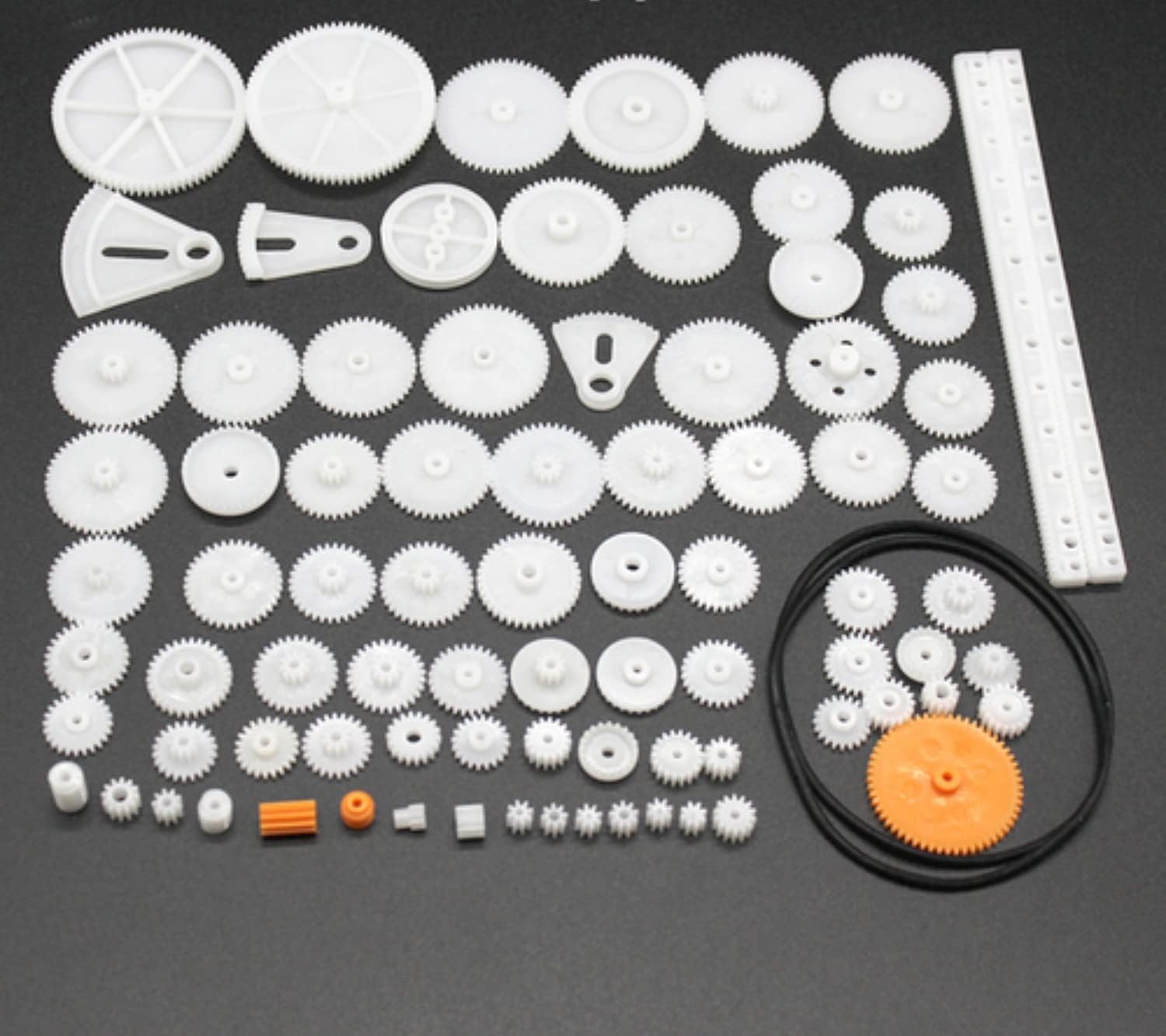 Amazon.com: 0.5 Mold DIY Plastic Motor Gears Set Plastic Crown Gear ...